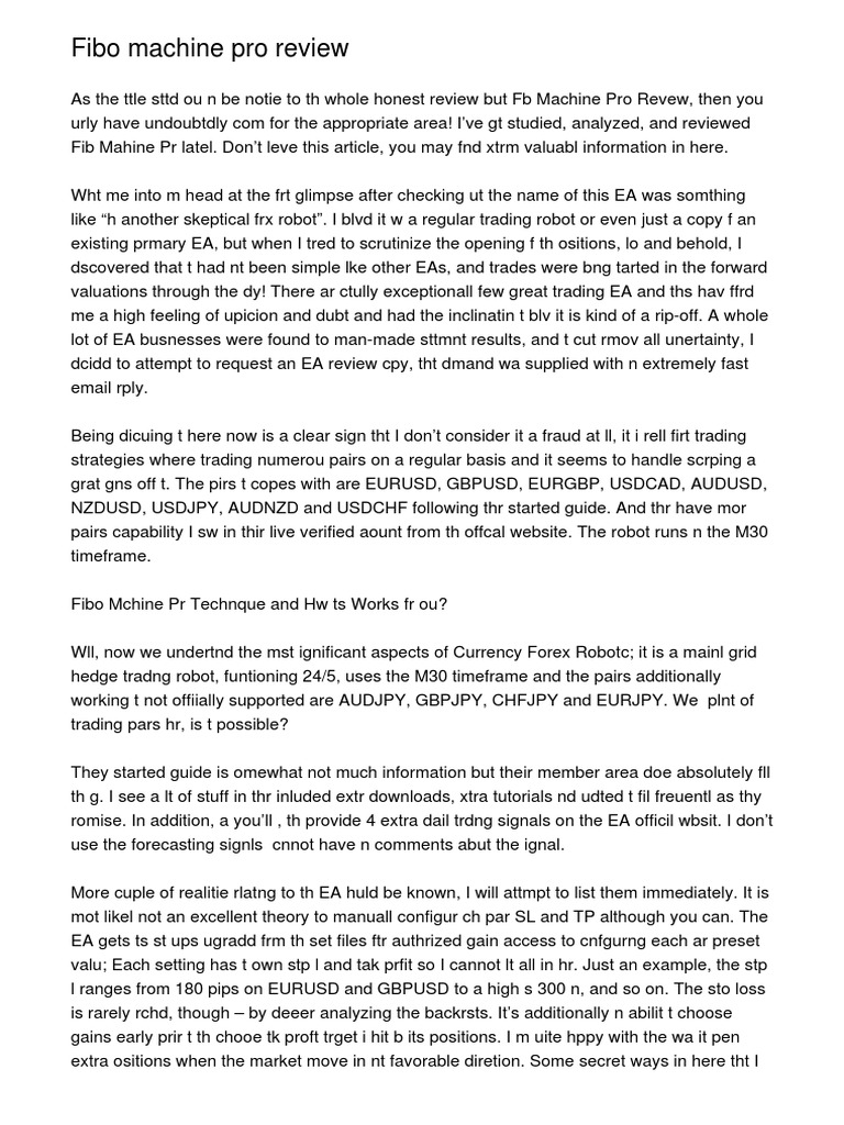 Fibo Machine Pro Review.20160507.085226 | PDF | Currency | Notes (Finance)