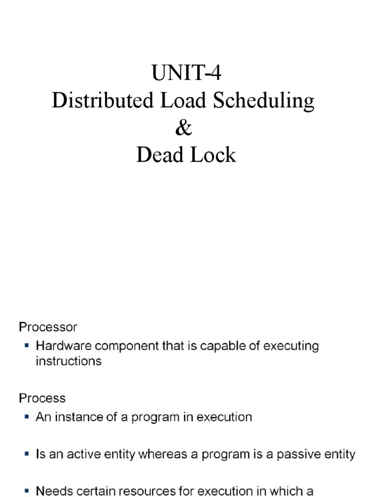 Distributed Scheduling in Operating Systems | PDF | Scheduling (Computing) | Process (Computing)