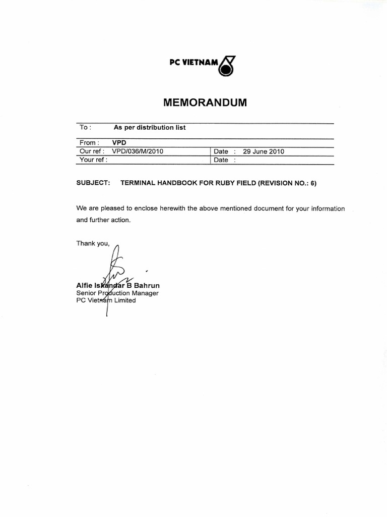 Ruby Terminal Handbook Revision 6 | PDF | Oil Tanker | Oil Spill