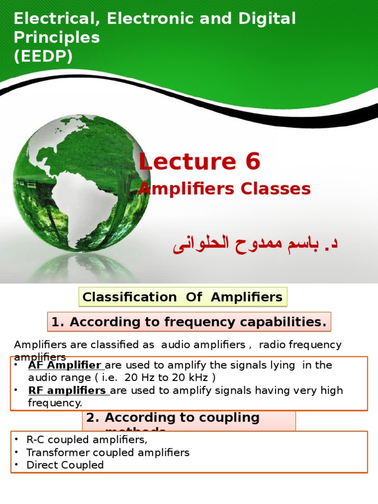 Classification and Operating Modes of Amplifiers: An In-Depth Look at Voltage, Power, Class A, B ...