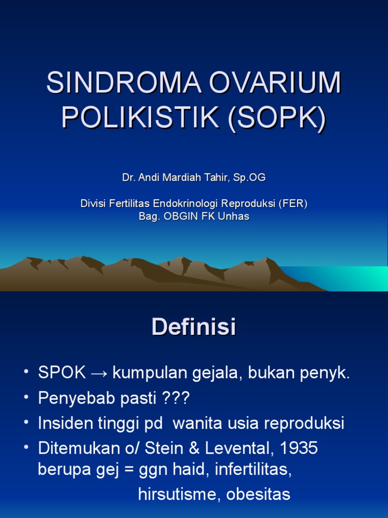 Sindroma Ovarium Polikistik (Sopk) | PDF