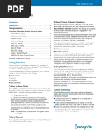 Swagelok Tubing Specifications | PDF | Pipe (Fluid Conveyance) | Pressure