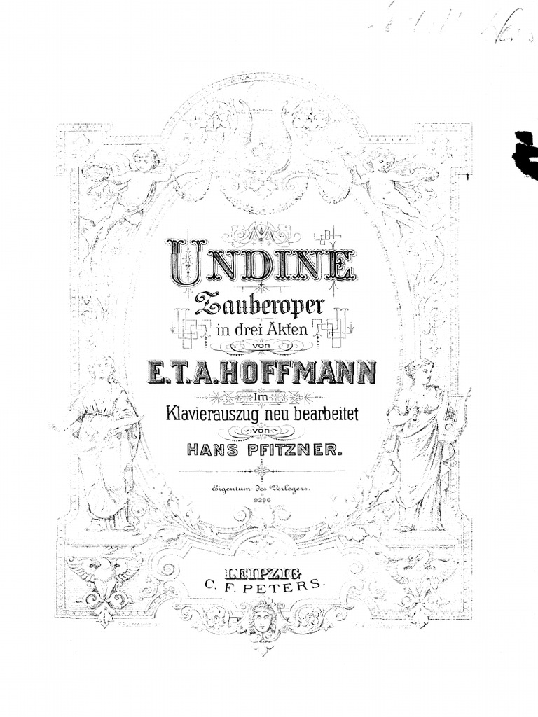 Undine (Hoffmann, Ernst Theodor Amadeus) PDF | PDF | Opera | Vocal ...