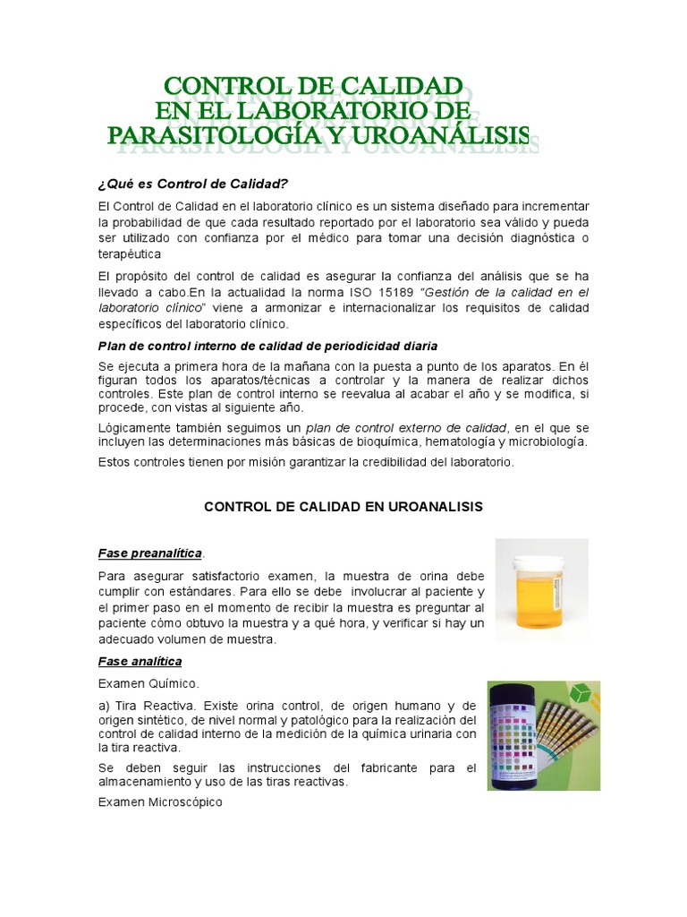 Control de Calidad Final | PDF | Laboratorios | Calidad (comercial)
