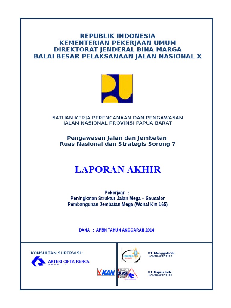 Cover Laporan Akhir | PDF
