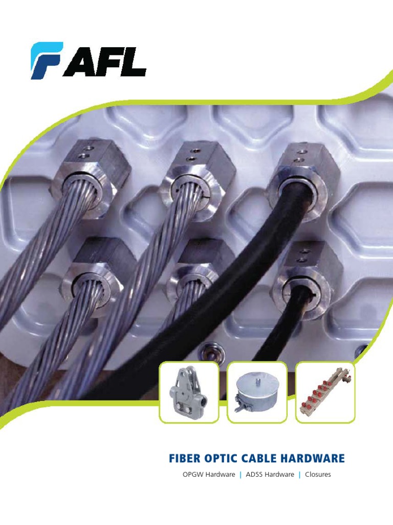 AFL Fiber Cable Accessories PDF | PDF | Cable | Screw