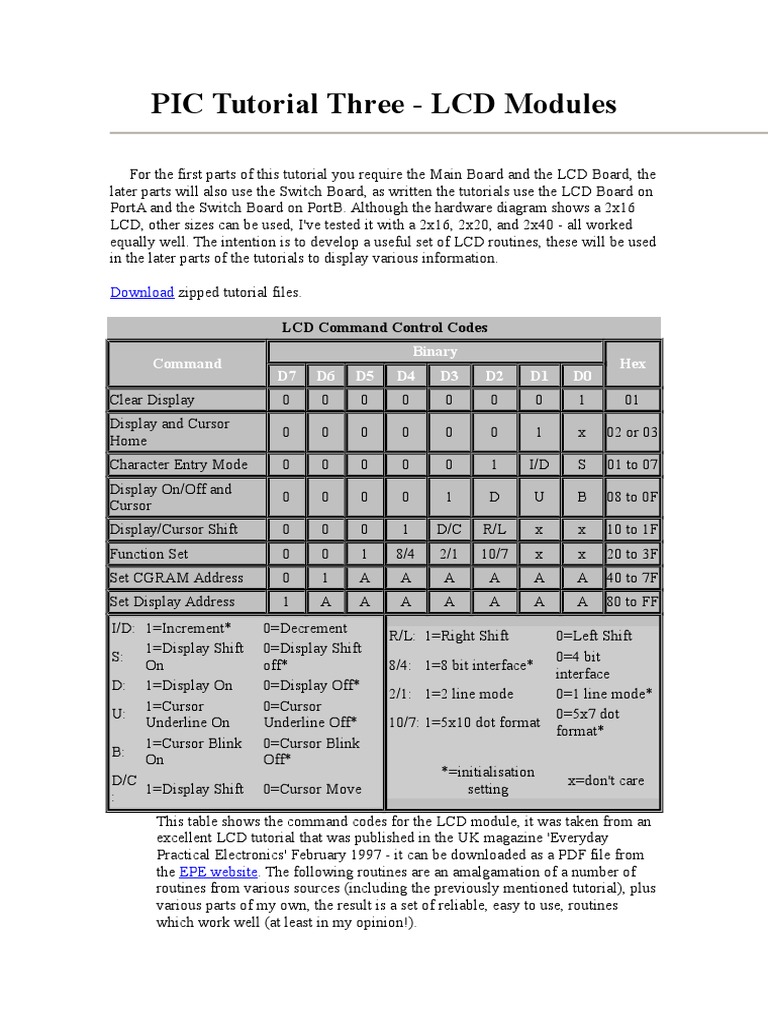LCD 16X2 Asm | PDF | Subroutine | Computer Architecture