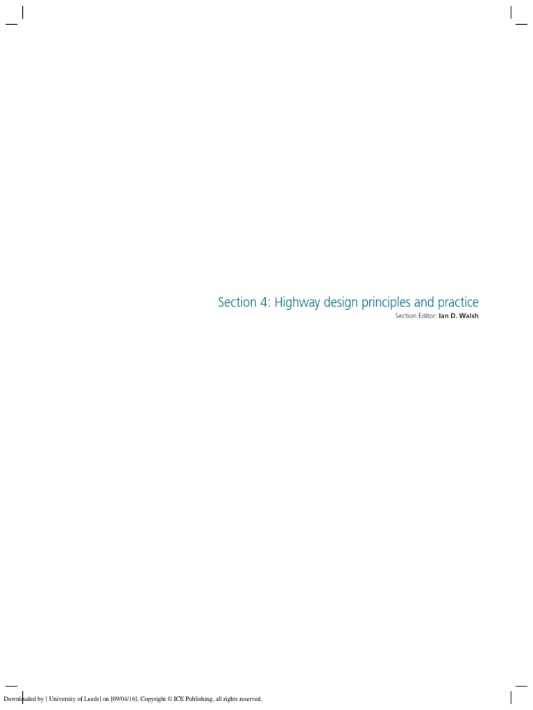 Highway Design Principles and Practice | PDF | Road Surface | Road