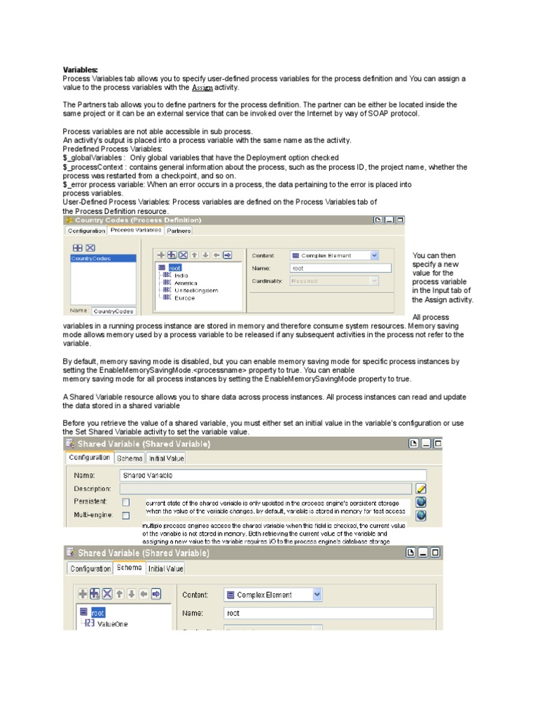Tibco BW Variables | PDF | Variable (Computer Science) | Computer Data ...