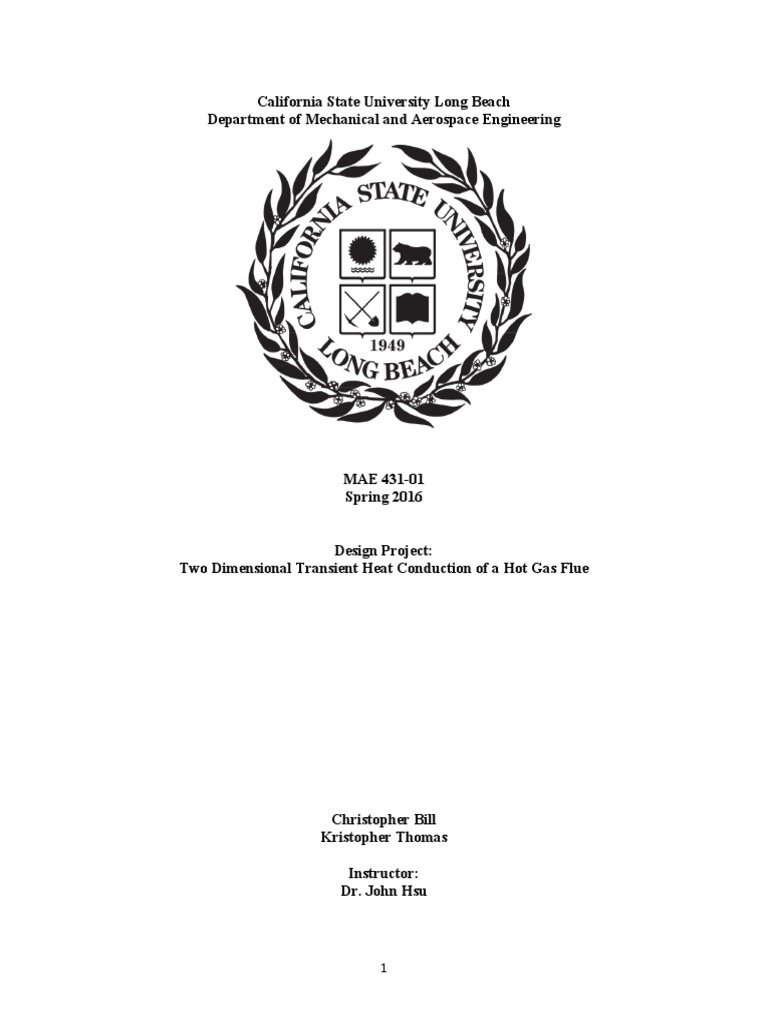Heat Transfer Design Project | PDF | Heat Transfer | Thermal Conduction