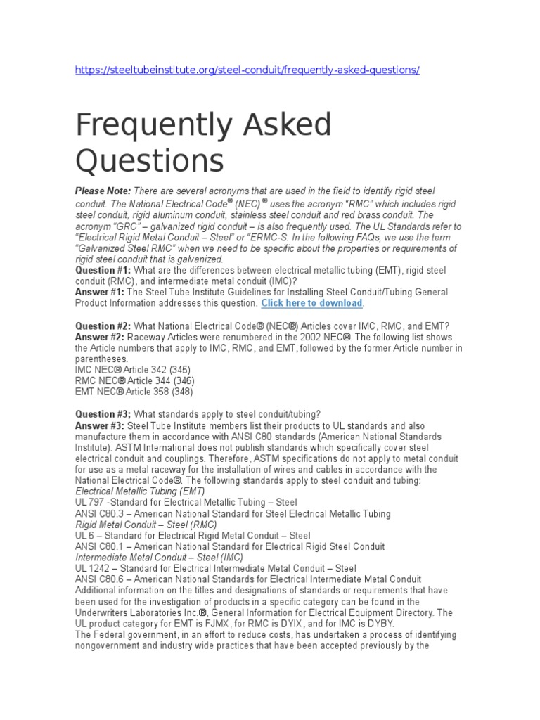 FAQ Steel Tube Institute | PDF | Pipe (Fluid Conveyance) | Corrosion