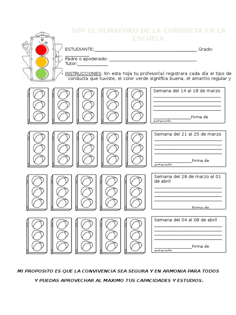 Registro de Conductas 2016 | PDF | Salud y bienestar