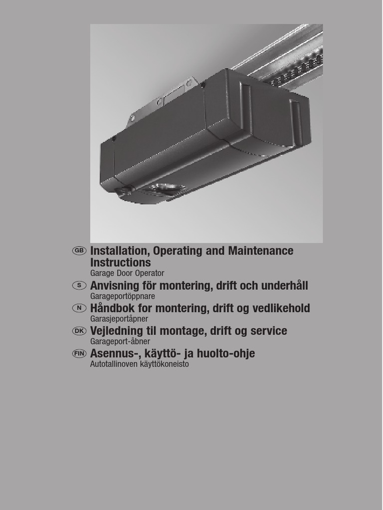 Promatic v2 Fitting Instructions | PDF | Door | Relay