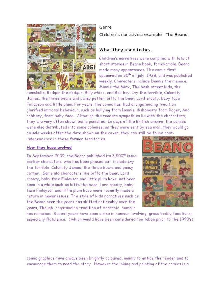 Comic Genre | PDF | The Beano | Manga
