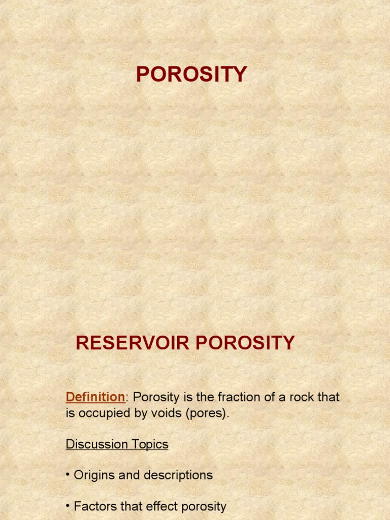 Lecture 02 Porosity | PDF | Clastic Rock | Sandstone