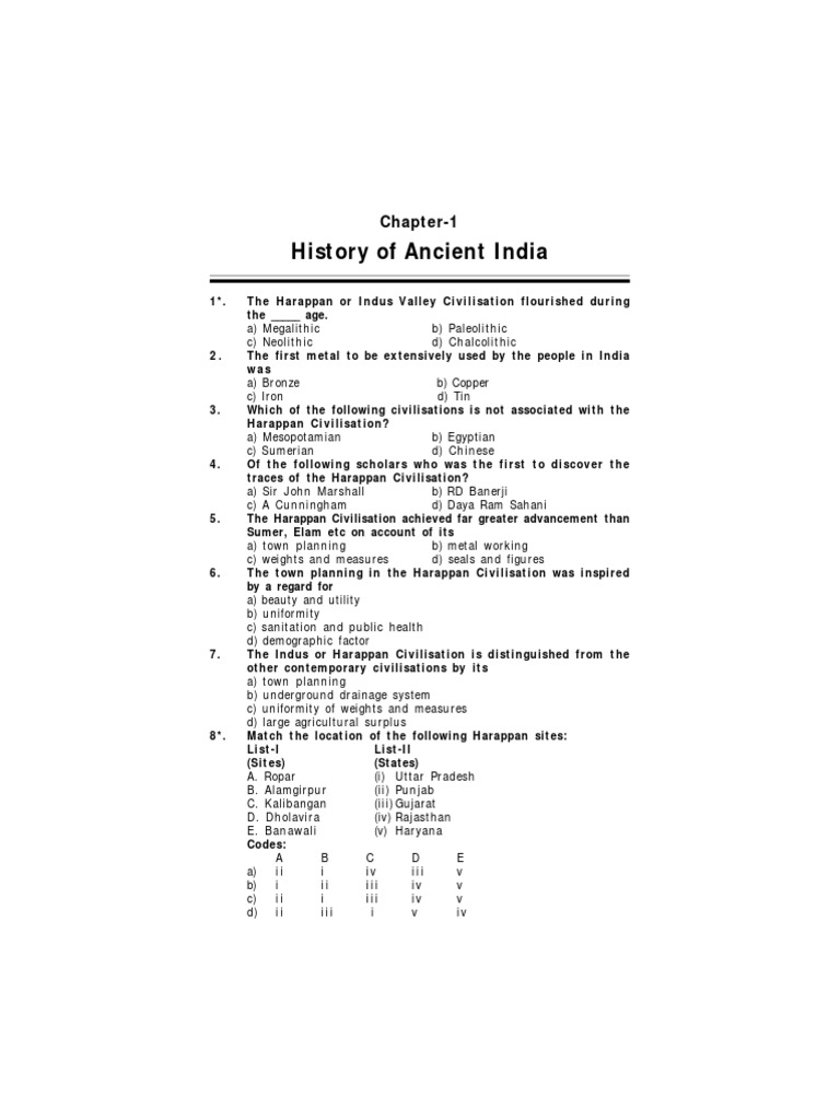 History of Ancient India: Chapter-1 | PDF | Ashoka | Vedas