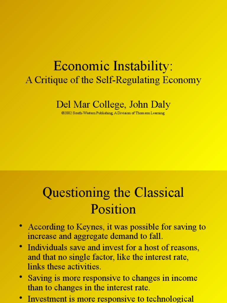 CH 10 Lo - Economic - Instability | PDF | Keynesian Economics | Fiscal ...