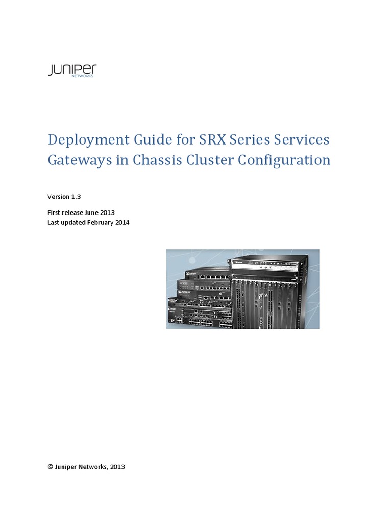 SRX HA Deployment Guide | PDF | Routing | Network Switch
