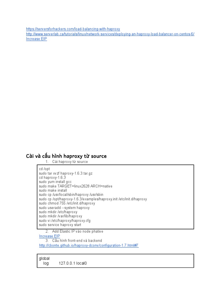 Implement Ha Proxy | Download Free PDF | Load Balancing (Computing) | Hypertext Transfer Protocol