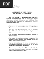 Affidavit of No Income Template | PDF | Affidavit | Civil Law (Common Law)