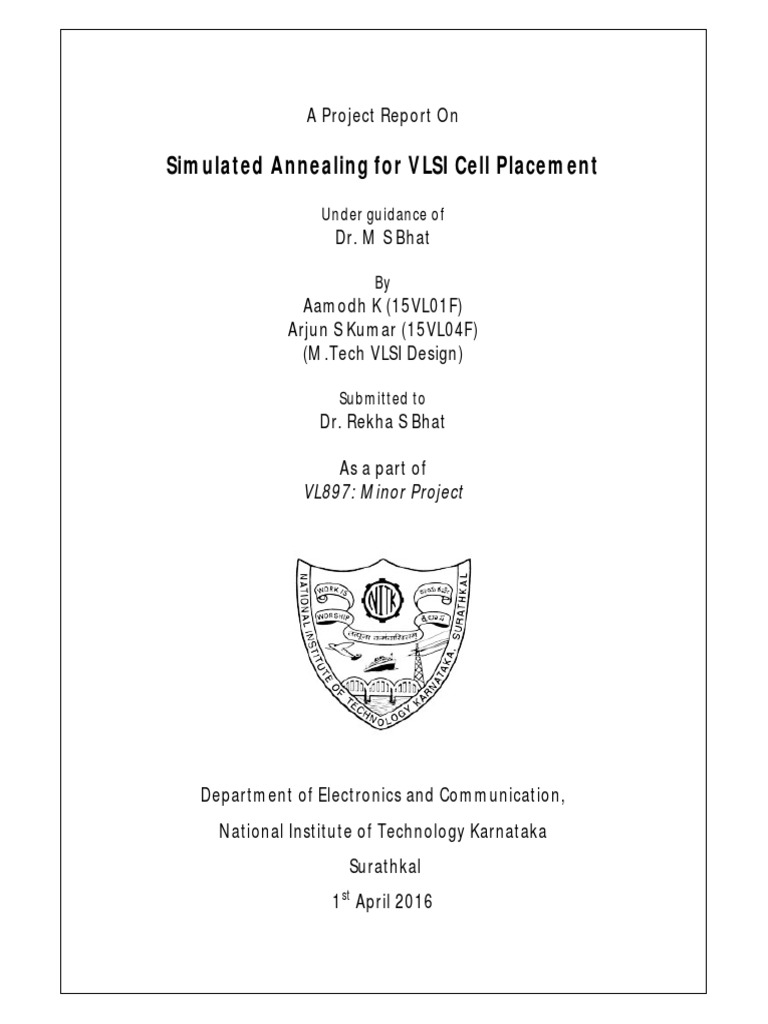 Simulated Annealing For Vlsi Cell Placement Pdf Mathematical Optimization Algorithms