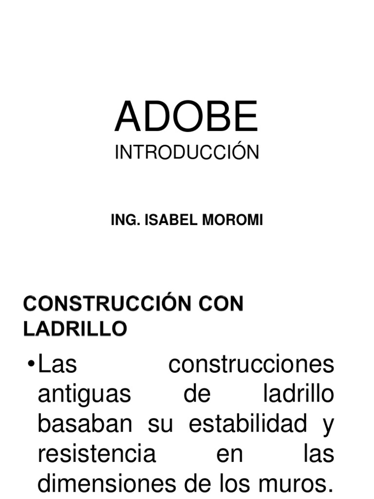 Norma E.080 Adobe | PDF | Fundación (Ingeniería) | edificio