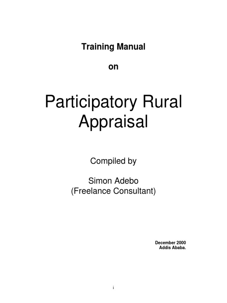 Uncovering Community Knowledge: A Guide to Participatory Rural ...