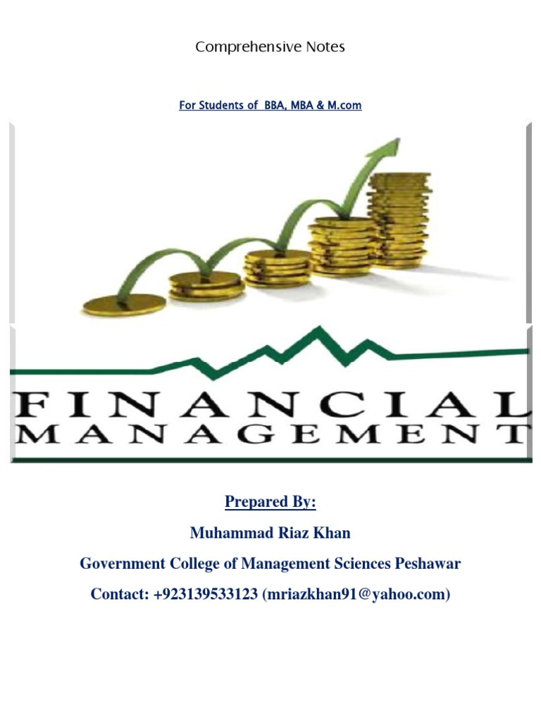 Financial Management Notes | PDF | Free Cash Flow | Balance Sheet