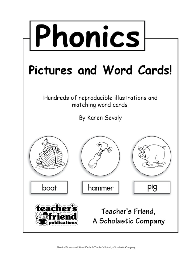 Phonics - Pictures & Word Cards PDF | PDF | Games & Activities ...