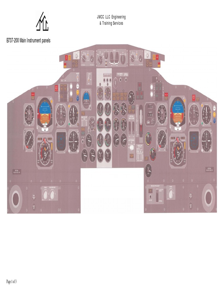 737-200 Instrument Panel Only | PDF