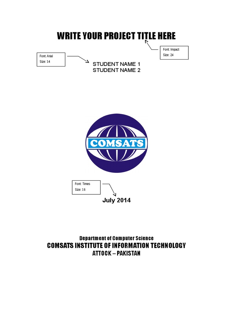BS Project Report Format | PDF | Component Based Software Engineering ...