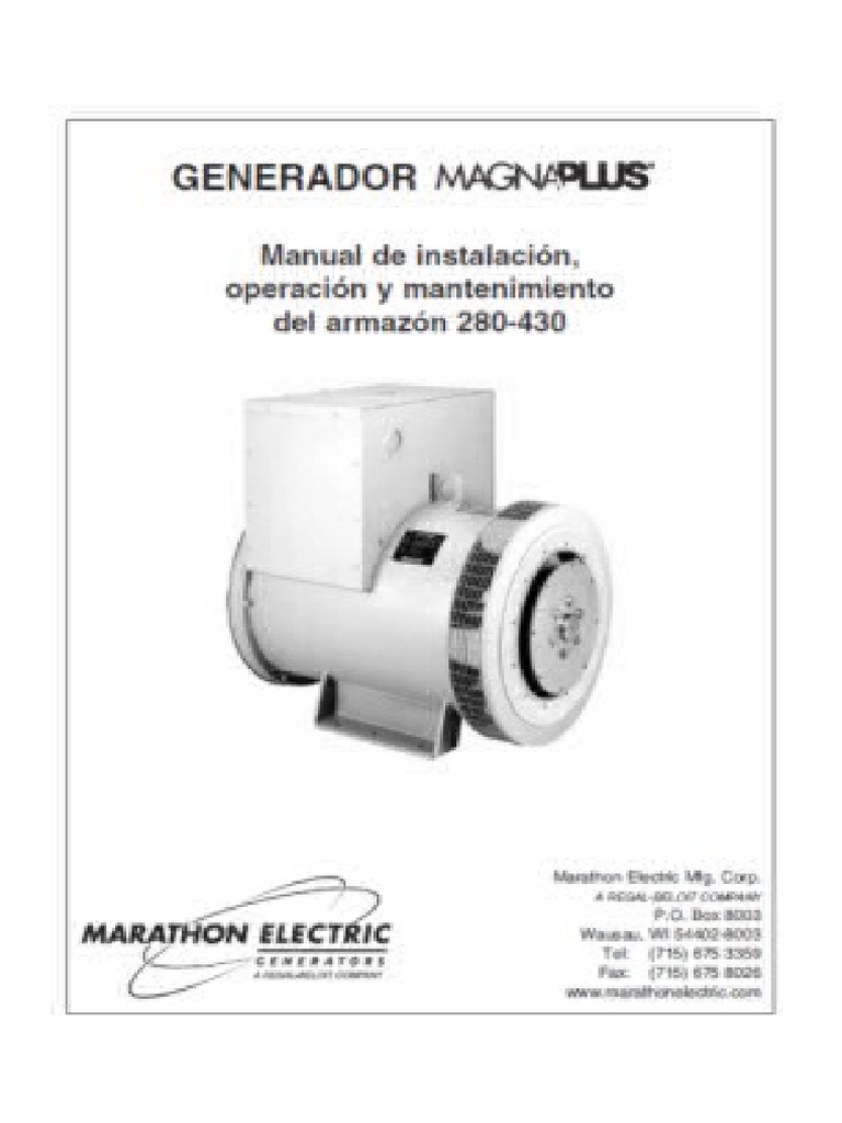 Generador Magnaplus de Marathon | PDF | Generador eléctrico | Diodo