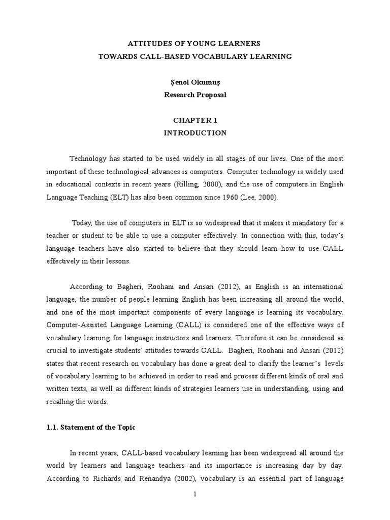 CALL-based Vocabulary Teaching | PDF | English As A Second Or Foreign ...