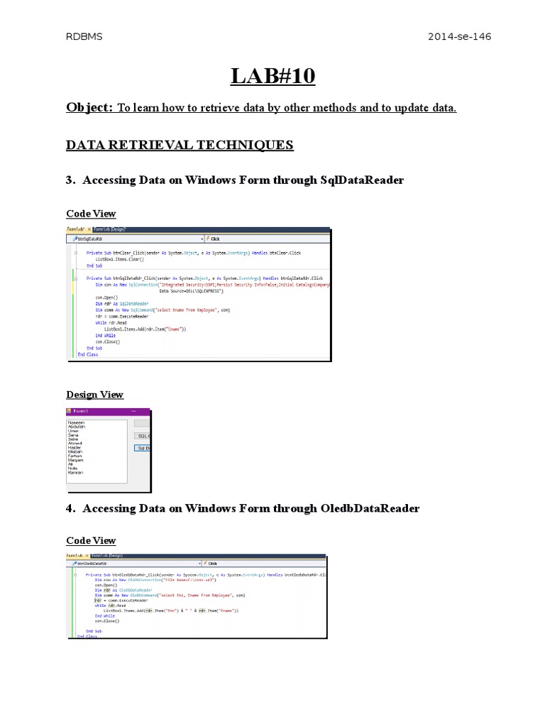 Data Retrieval and Update Techniques | PDF | Computers