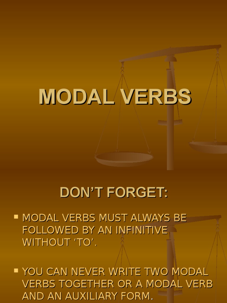 Modal Verbs | PDF | Grammatical Tense | Verb