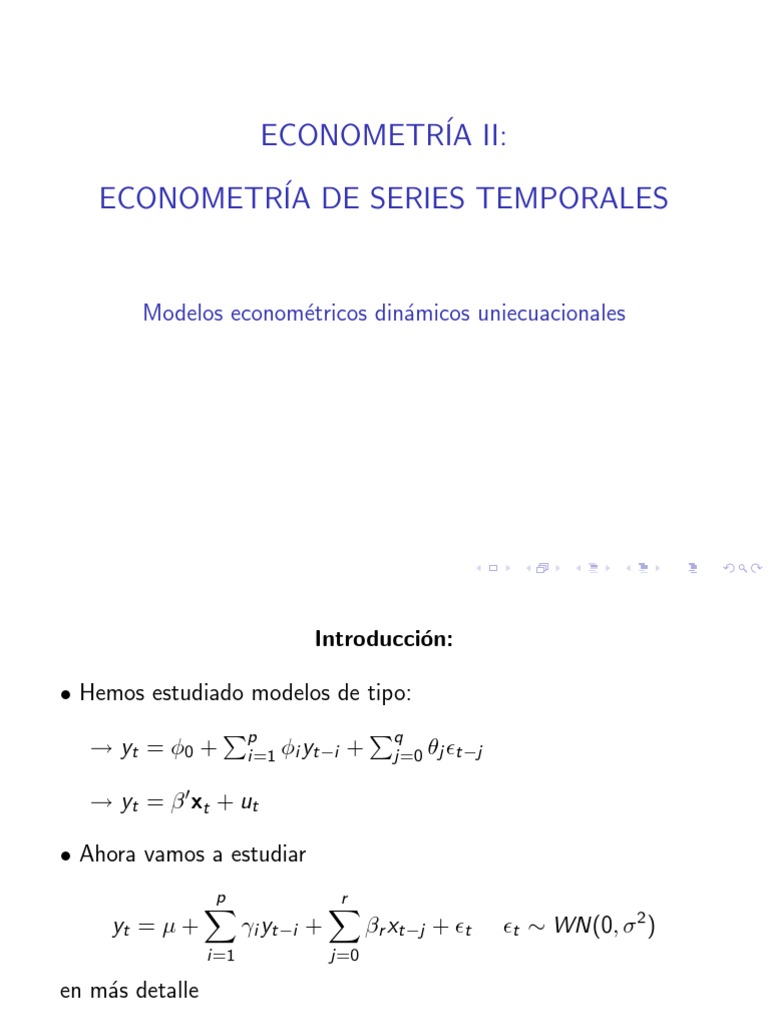 06 Modelos ARDL | PDF | Variable instrumental | Álgebra