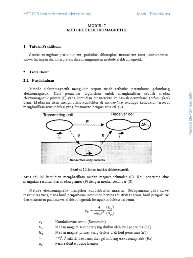 Modul 7 Metode Elektromagnetik | PDF