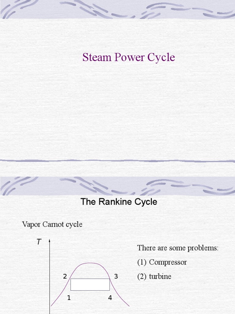 Steam Power Cycle | PDF | Steam Engine | Steam