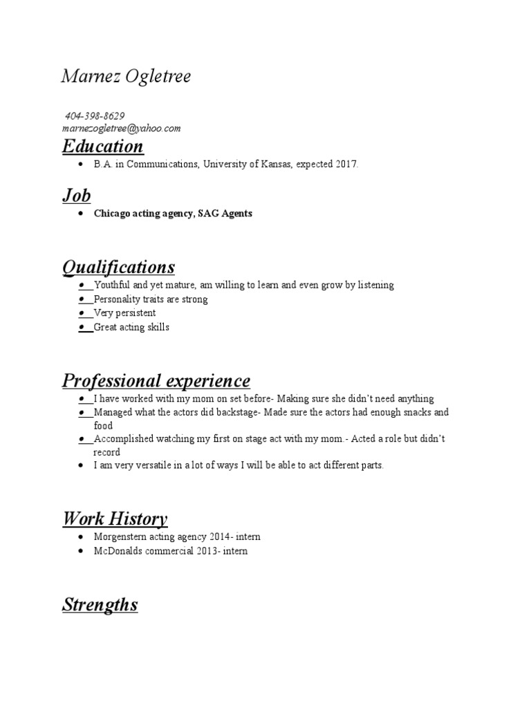 Resume Assignment-4 Doneeee | PDF | Career & Growth