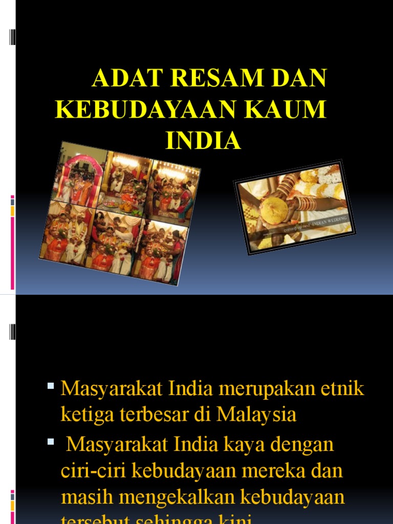 Adat Resam Dan Kebudayaan Kaum India | PDF