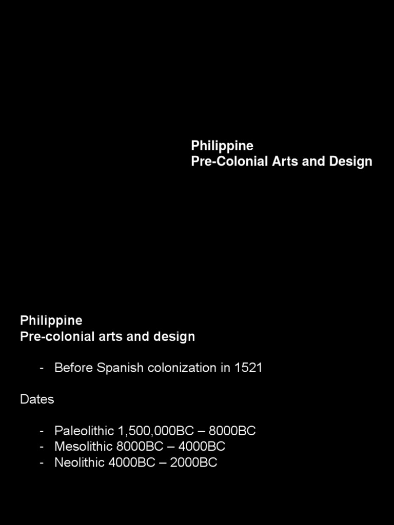 Philippine Pre-Colonial Arts and Design | PDF | Social Science
