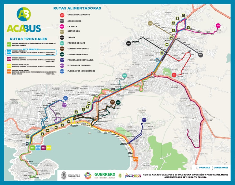 Mapa Rutas Acabus | PDF | Agitación
