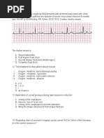 ACLS Practice Test | PDF | Cardiac Arrest | Cardiopulmonary Resuscitation