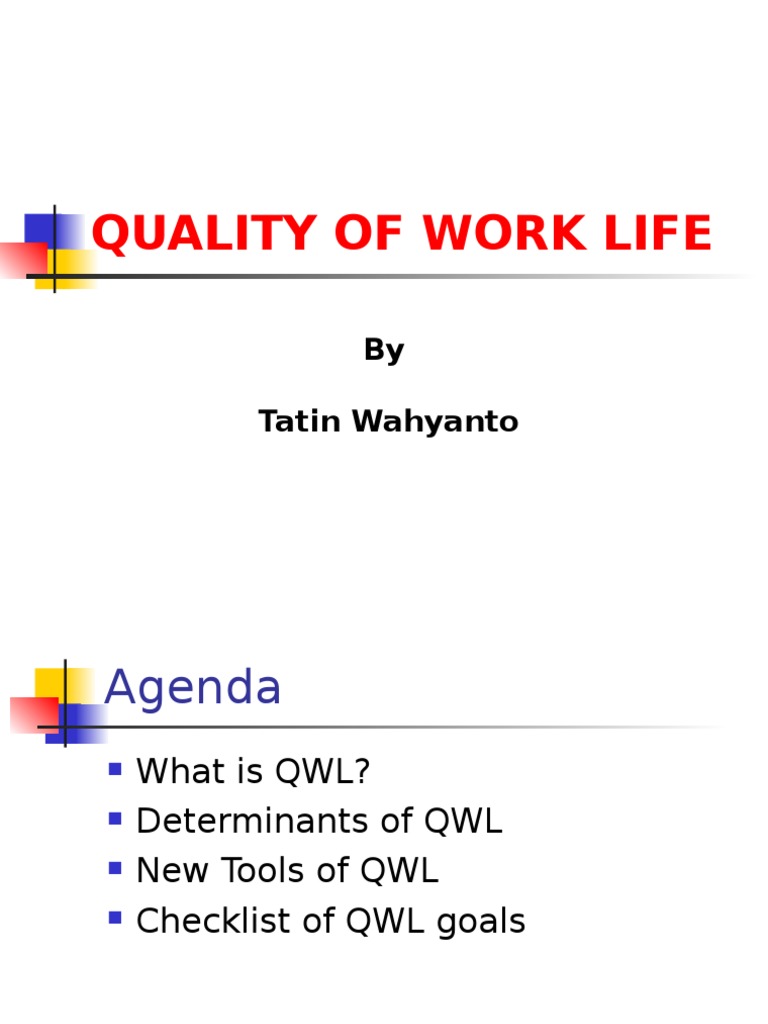 Understanding Quality of Work Life (QWL) | PDF | Employment | Meditation