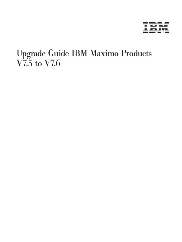Maximo Upgrade Pdf Scripting Language Databases 