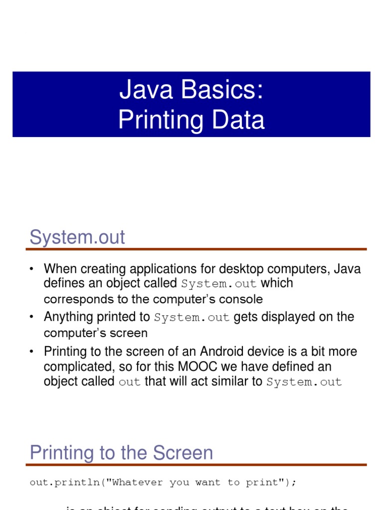 M3L3 Printing | PDF | Computer Programming | Computing