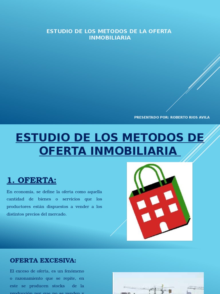 Metodos de Oferta Inmobiliaria | PDF | Oferta (economía) | Precios