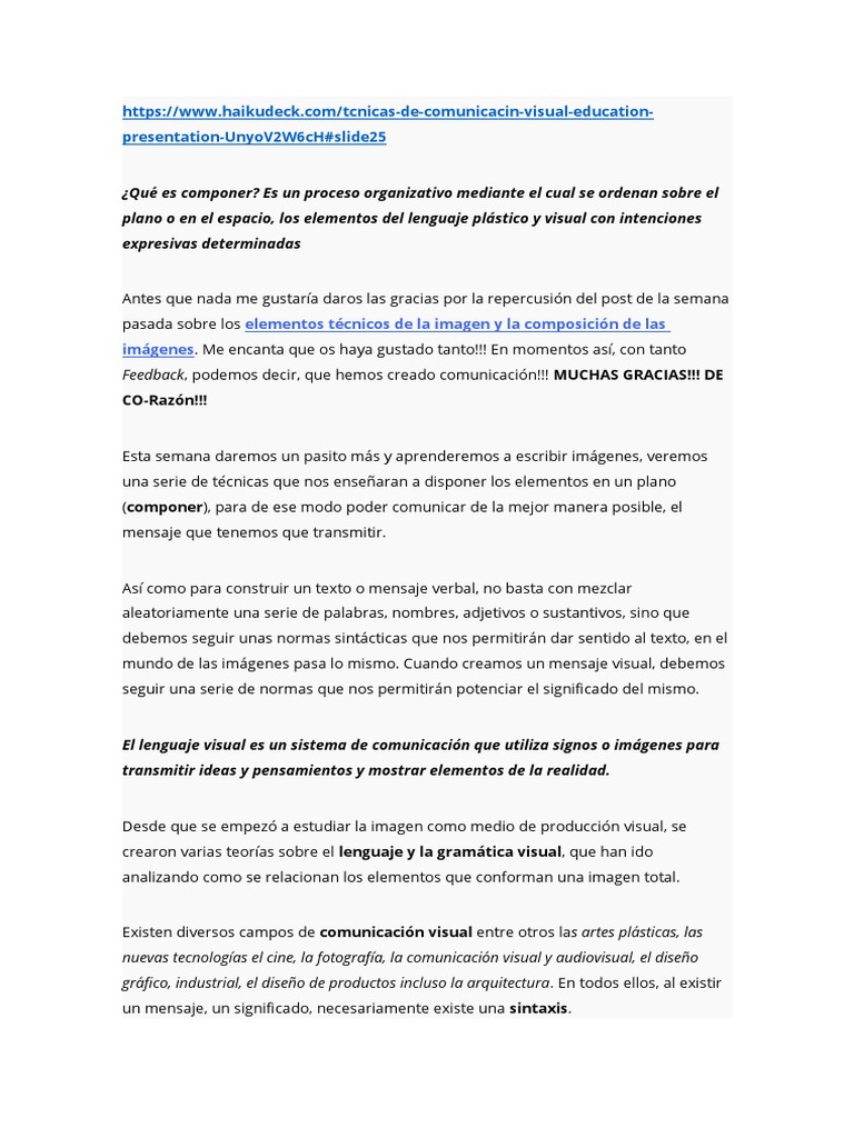 Qué Es Componer | PDF | Composición (artes visuales) | Sintaxis