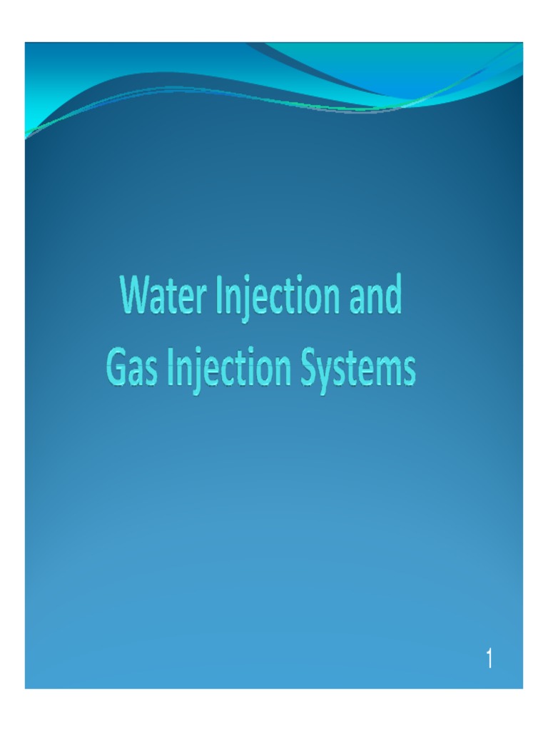 Water and Gas Injection System | PDF | Gas Compressor | Filtration
