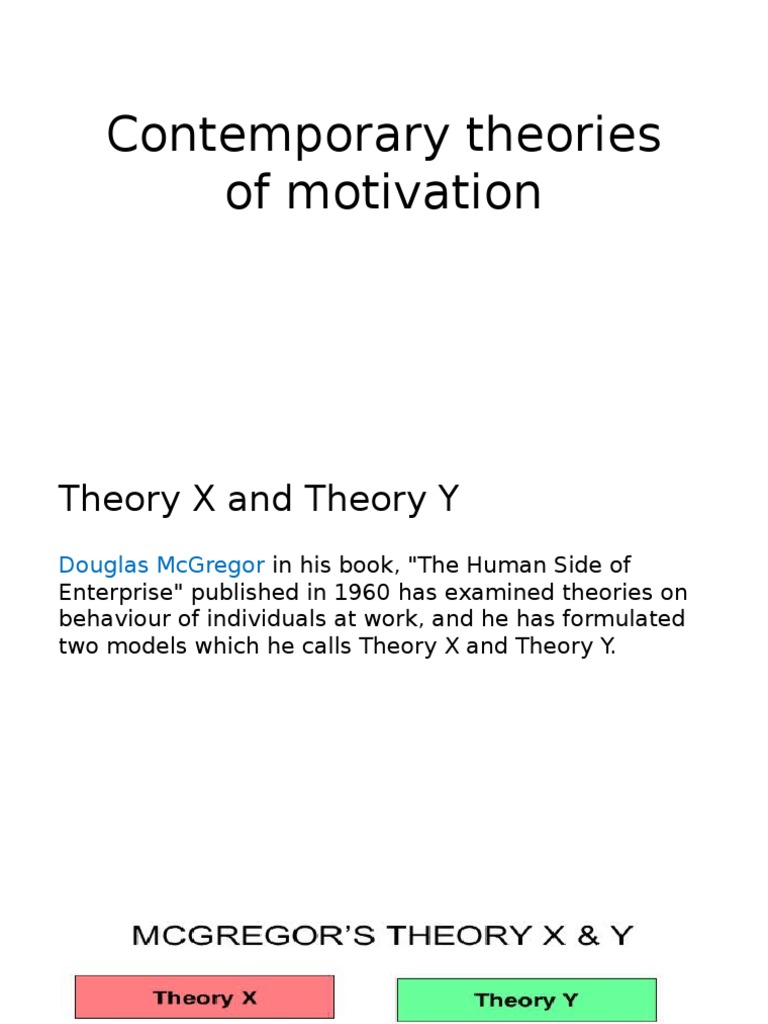 Contemporary Theories of Motivation | PDF | Goal Setting | Self Efficacy